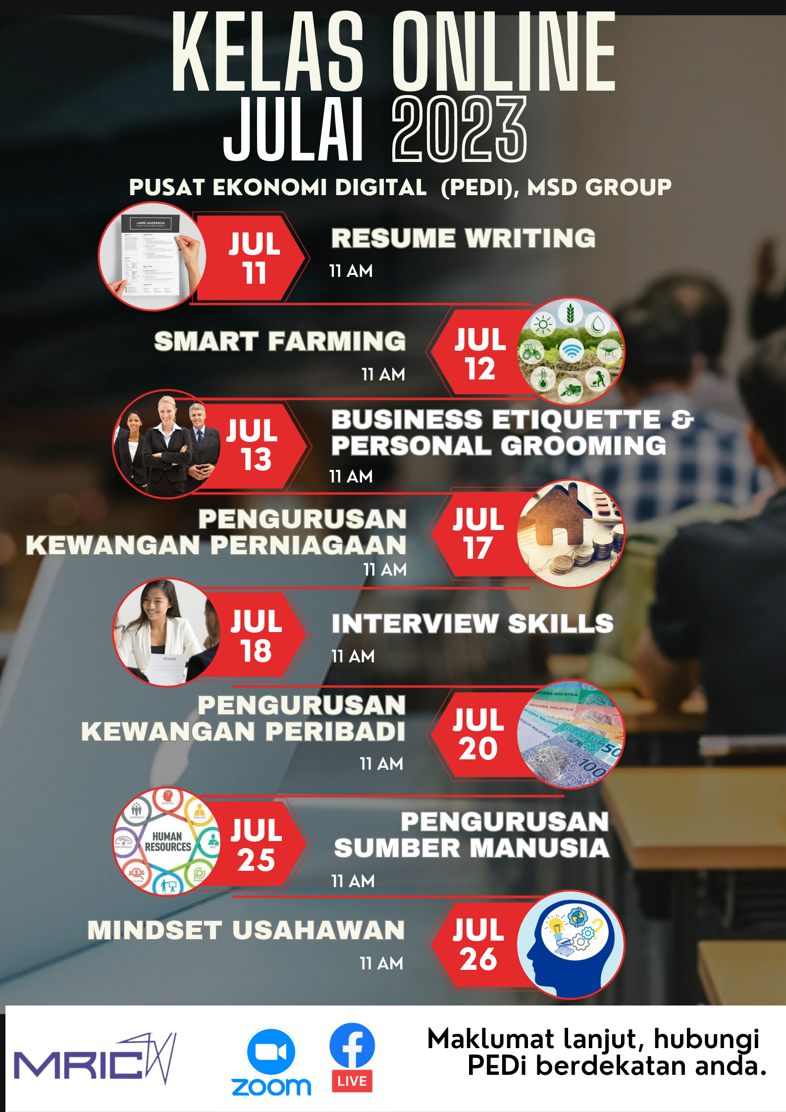 KELAS ONLINE JULAI 2023 – NADI Kg Pahlawan